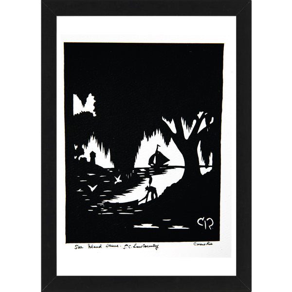 "Sea Island" by Carew Rice (8x10 Print With Frame) - Clay Rice Galleries