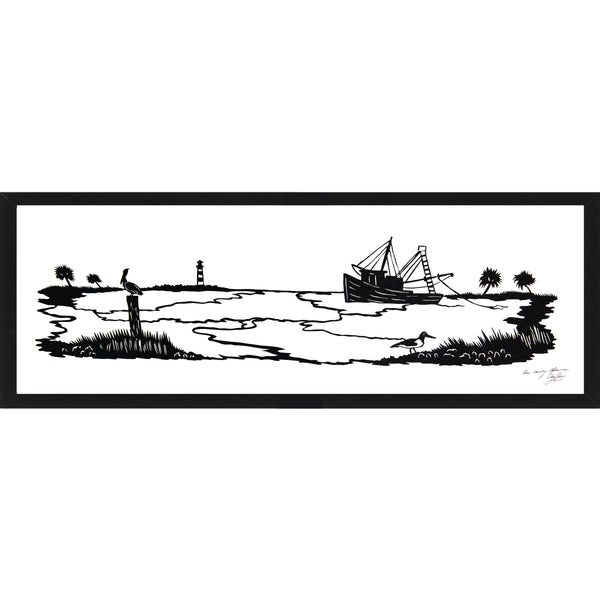 "Lowcountry Afternoon" by Clay Rice (6x20 Print With Frame) - Clay Rice ...